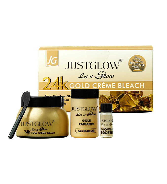 24k Gold Creme Bleach – JustGlow Cosmetics